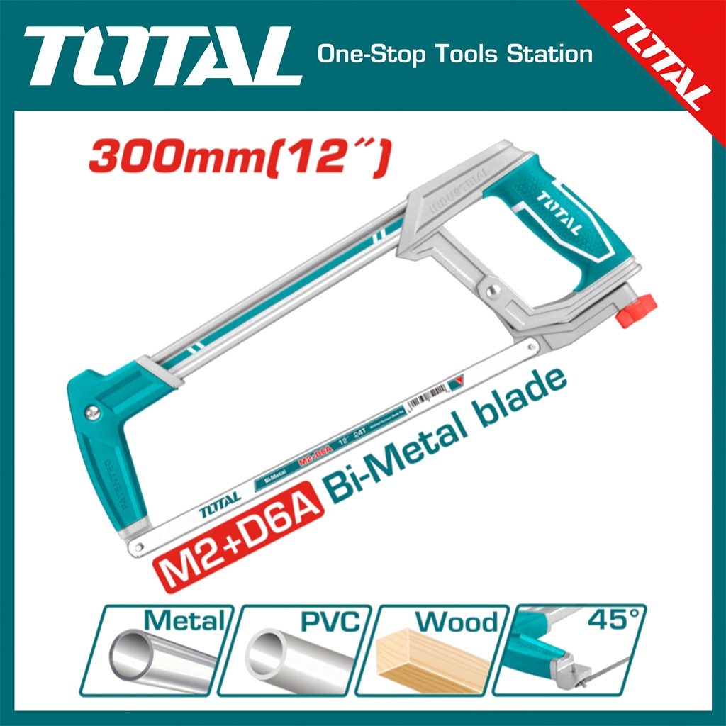 TOTAL THT54106 Hacksaw Frame 12” Industrial Handsaw family expenses ...
