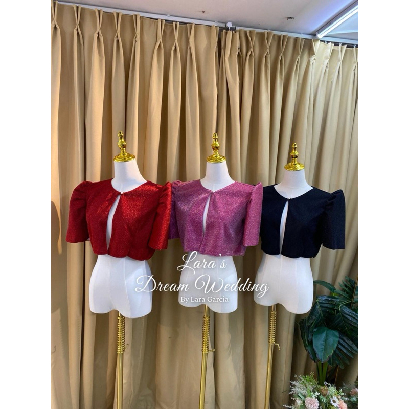 MODERN FILIPINIANA BOLERO (CANDY CRUSH FABRIC) | Shopee Philippines