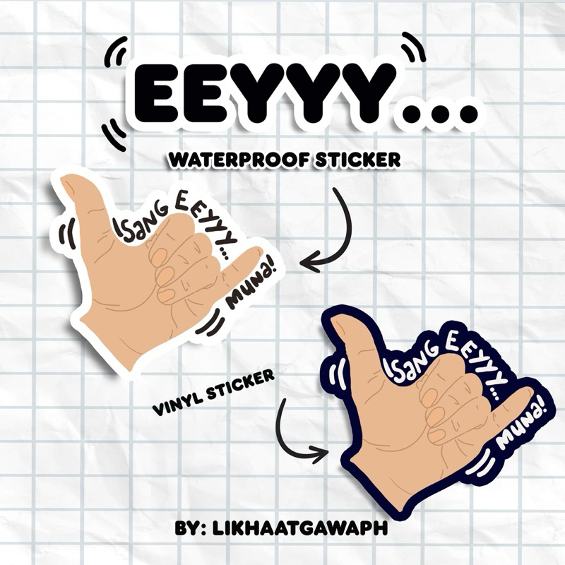EYY vinyl sticker (waterproof) | Shopee Philippines