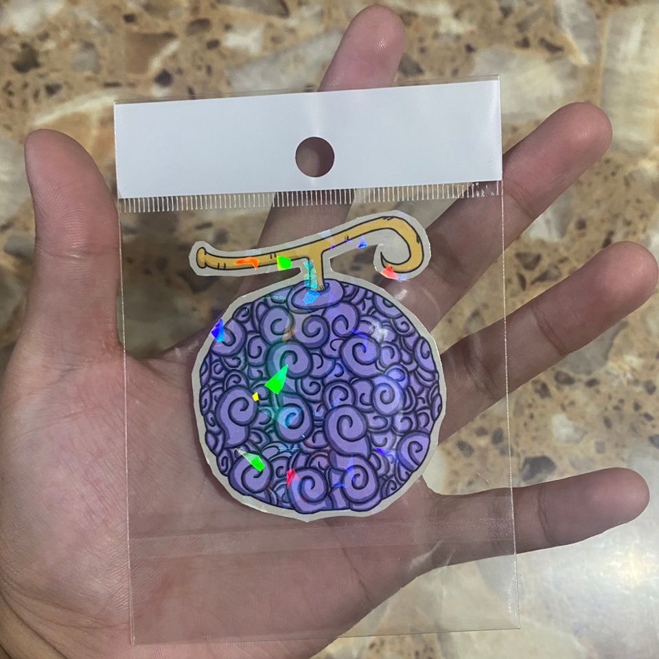 sticker anime one piece devil fruit gomu gomu nomi stickers laptop ...