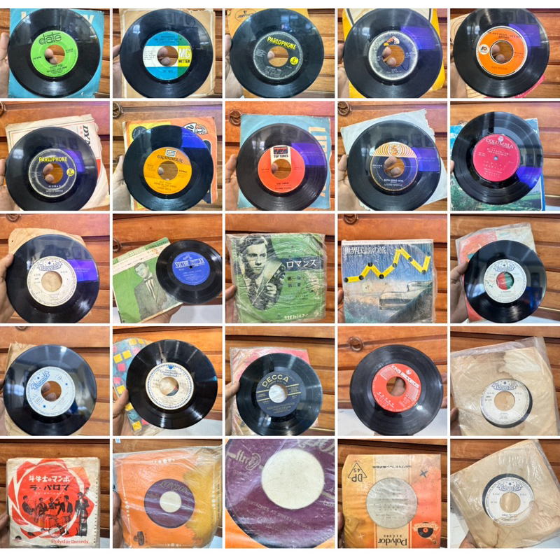 45 RPM with cover Vinyl Records Box 8 | Shopee Philippines