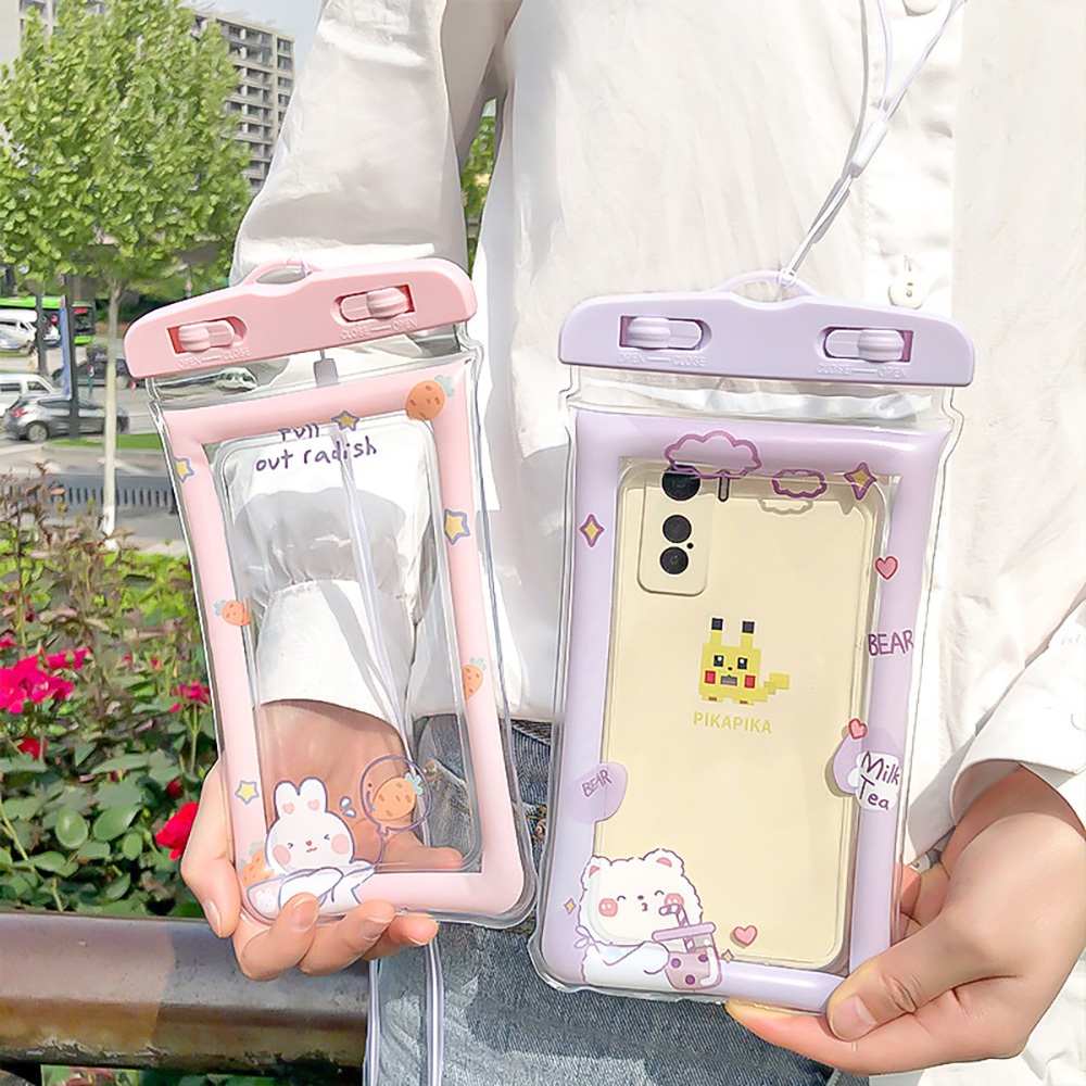 Universal floating airbag waterproof mobile phone bag | sealed ...