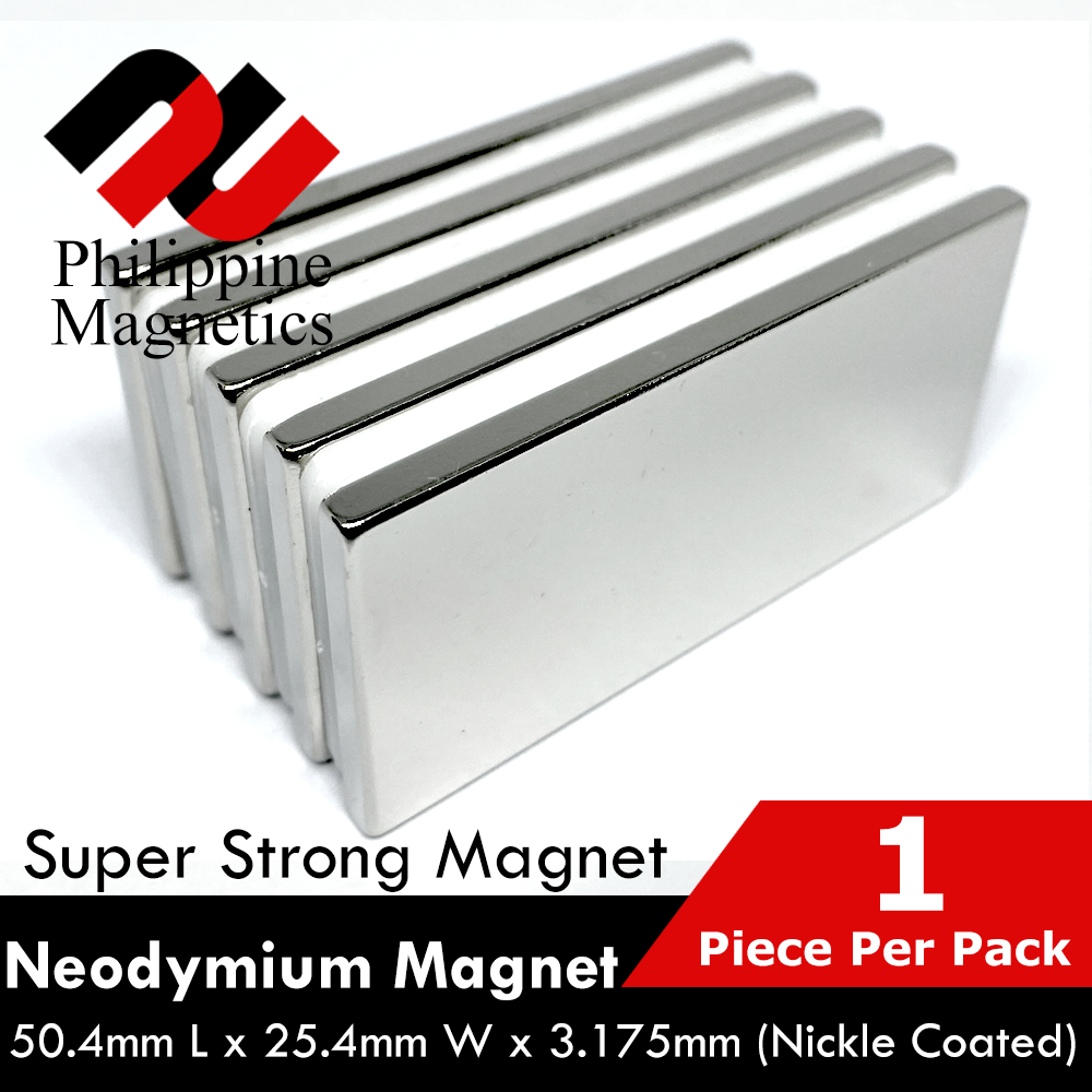 N52 2" x 1" x 1/8" ( 50.4mm L x 25.4mm W x 3.175mm Th )Super Strong ...