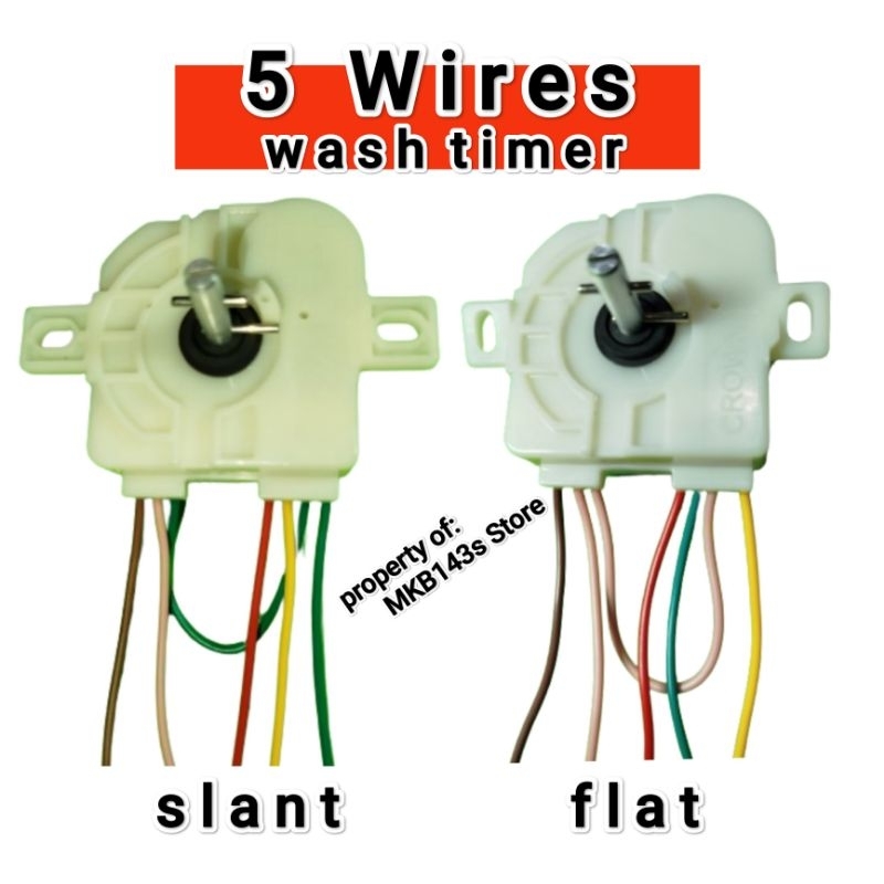 WASH TIMER 5 WIRES FLAT and SLANT TYPE | Shopee Philippines
