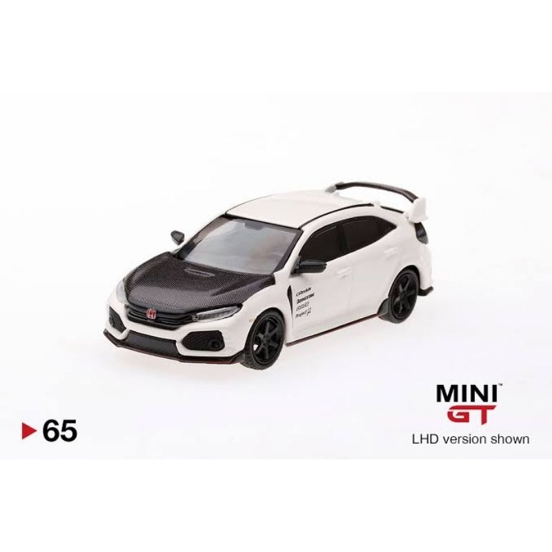 Mini GT | Honda Civic Type R #65 (Championship White w/ Carbon ...
