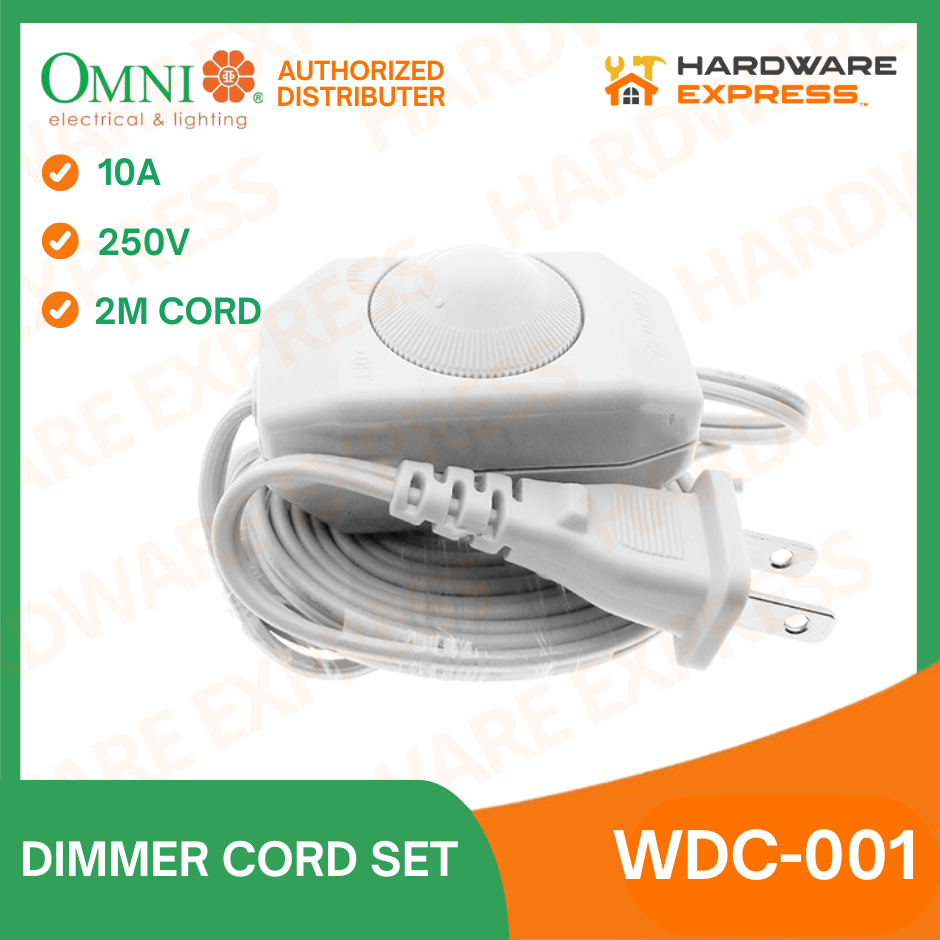 OMNI WDC-001 Dimmer Cord Set 2 Meter Wire | Shopee Philippines
