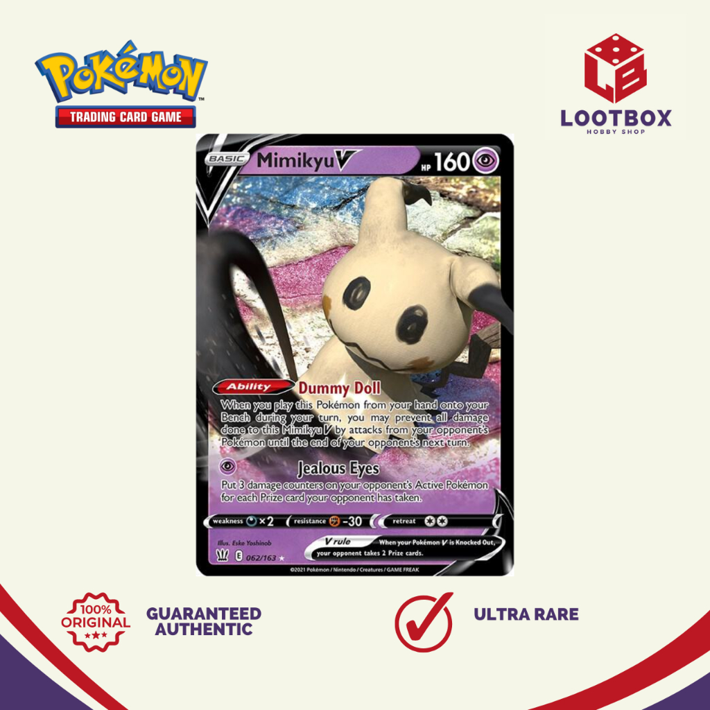 Pokemon Card Game: Mimikyu V (Ultra Rare) - Battle Styles | Shopee ...