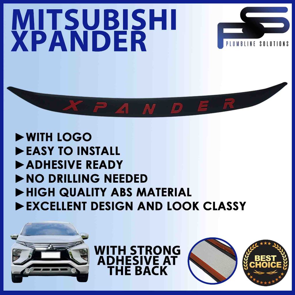 Car Bonnet Guard for Xpander GLX GLS 2018 - 2023 Black No need Screw ...