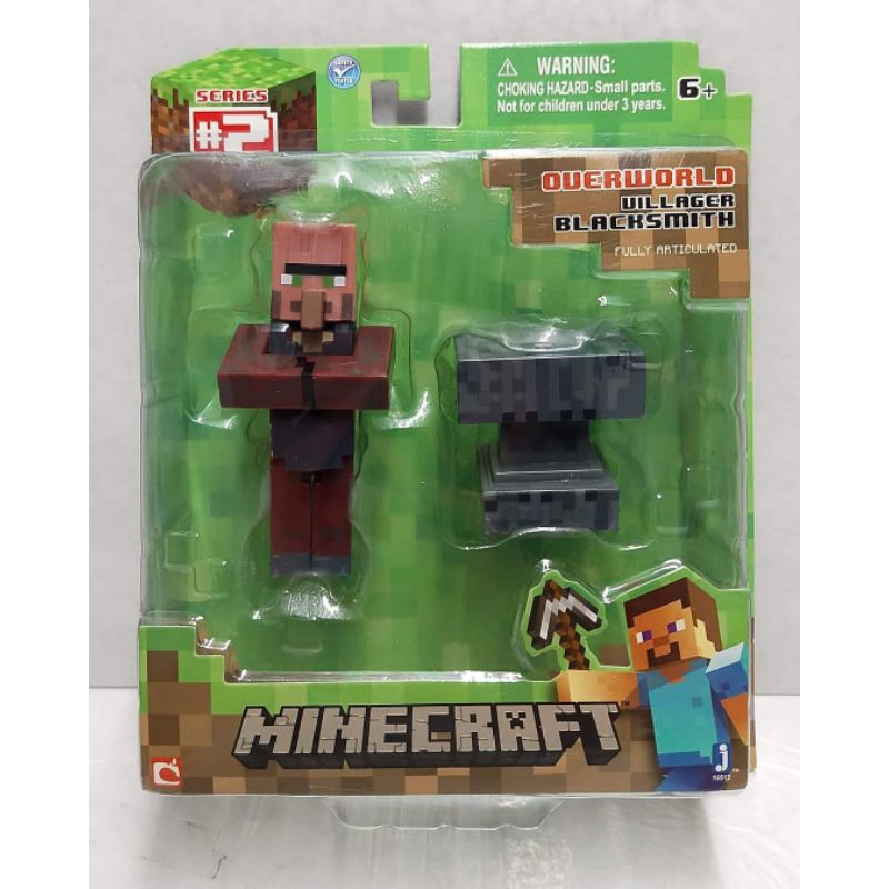 Jazwares Mojang Minecraft Action Figures Series 2 - Villager Blacksmith ...