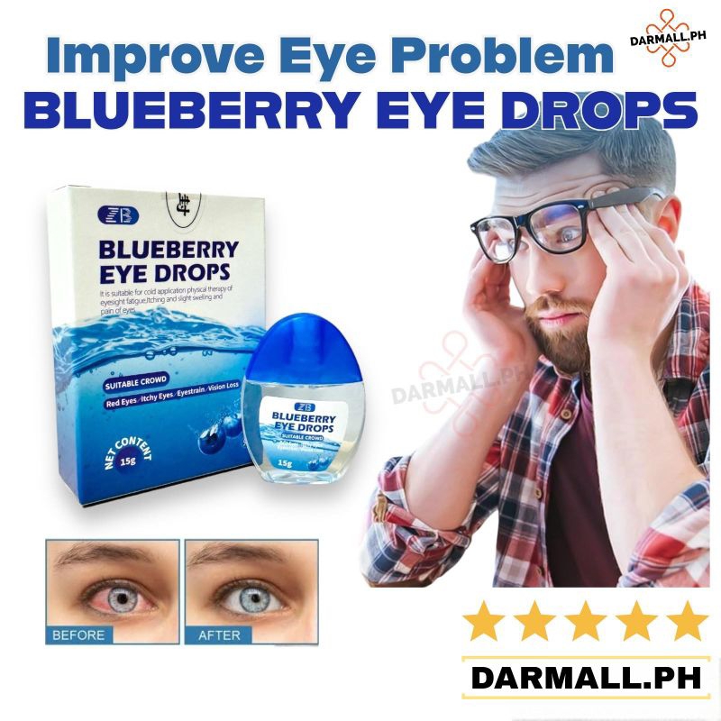 DM / Blueberry Eye Drops Itchy Relieves Dry Eyes Sore Red Eyes ...
