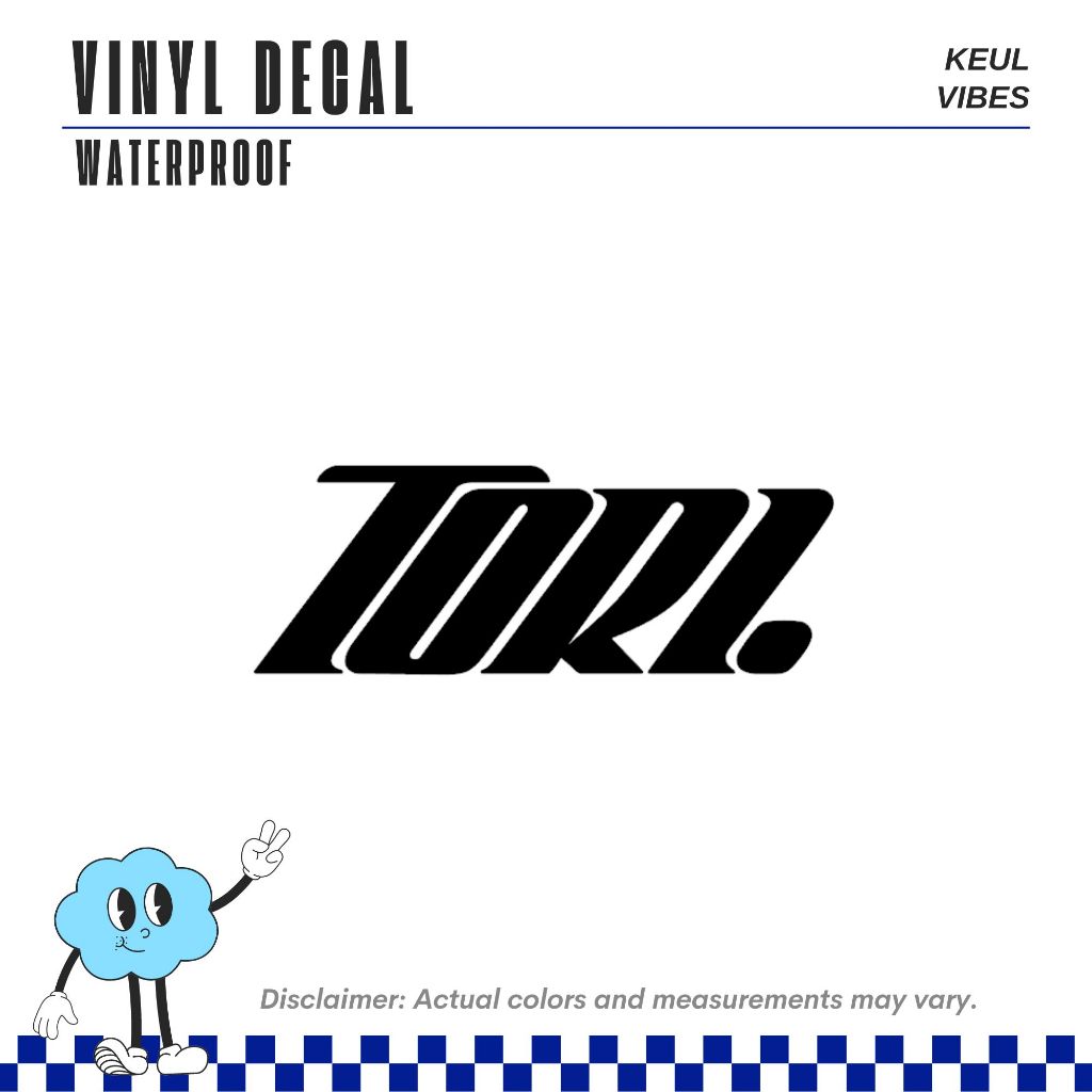 TORI. Vinyl Decals Tori Kelly singer artist laptop motor bike car ...