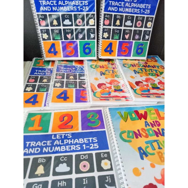 TRACE ALPHABETS AND NUMBERS I ACTIVITY WORKBOOKS FOR KIDS I FUN ...