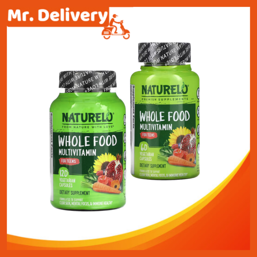 Mr Delivery | NATURELO, Whole Food Multivitamin for Teens Veg Caps ...