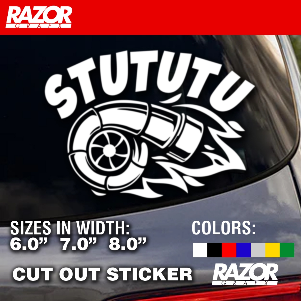 JDM STUTUTU Turbo - Diesel Gasoline - Decal Sticker Stance Racing ...