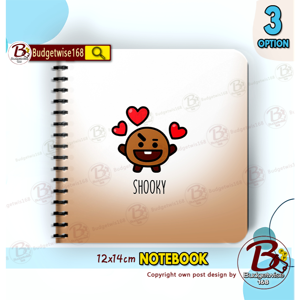 BT21 Shooky Notebook / Souvenir / giveaways / gift / birthday ...