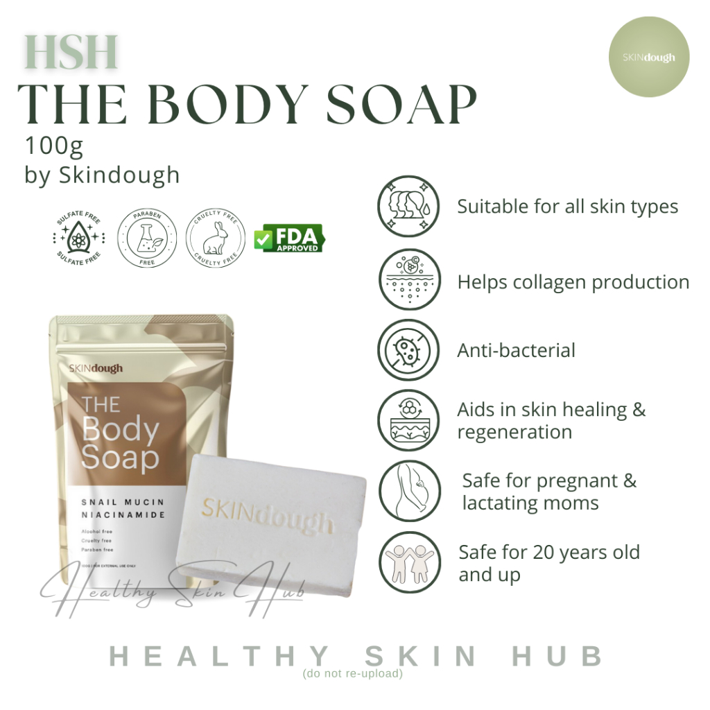 The Body Soap by Skindough Facial & Body Soap for Men Women Pregnant ...