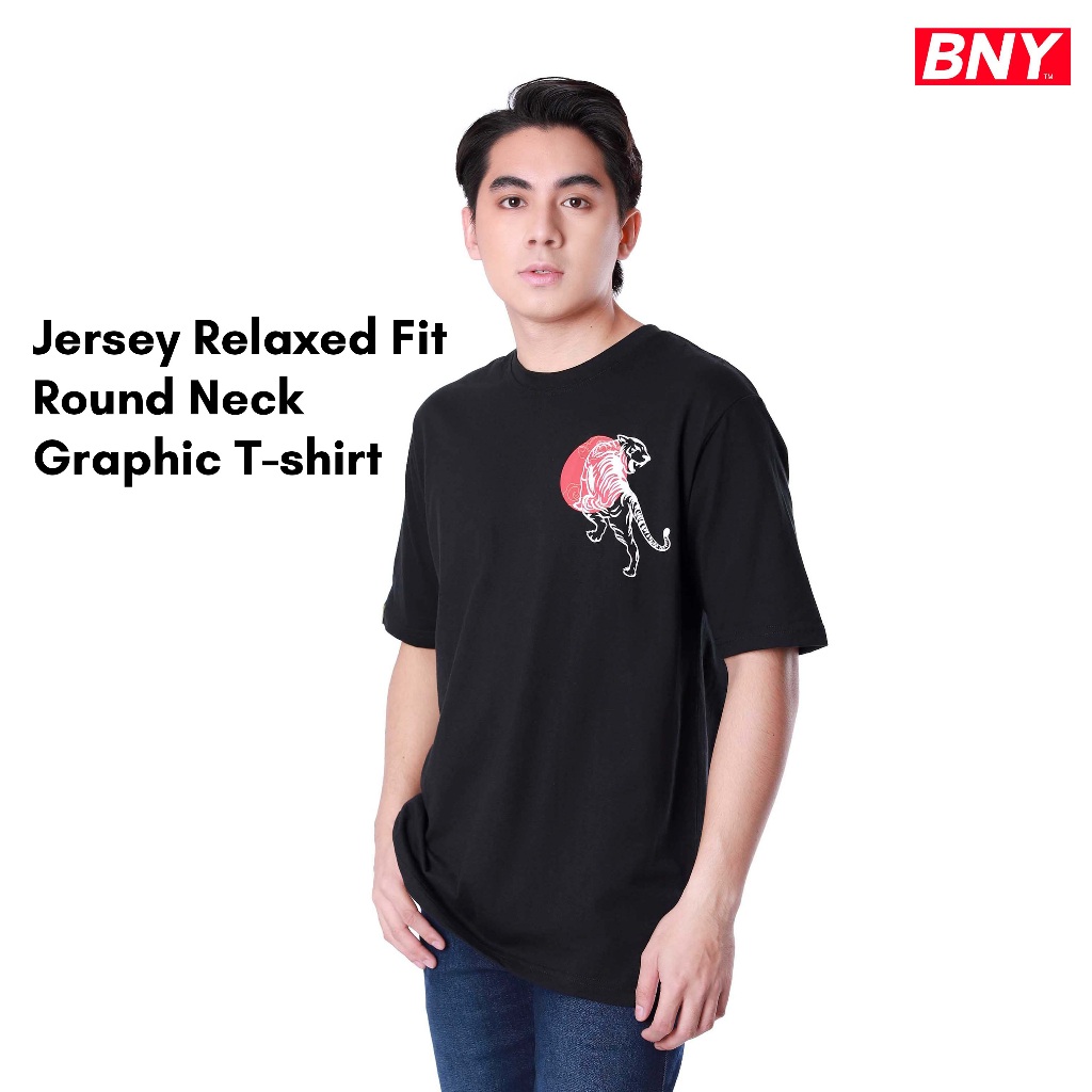 BNY Men's Jersey Relaxed Fit Rn Graphic T-Shirt (632) | Shopee Philippines
