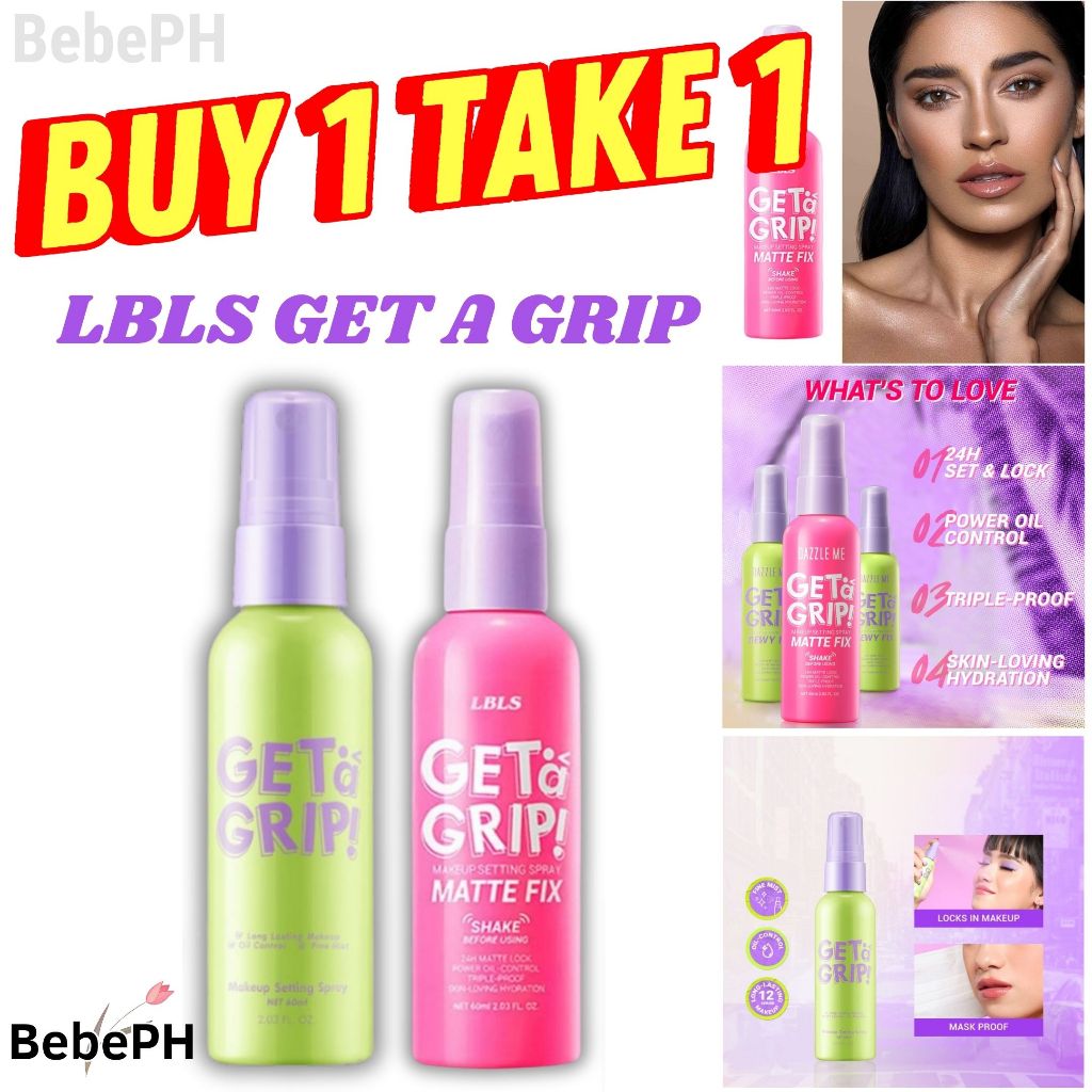 bebe.ph [BUY 1 TAKE 1] LBLS Get a Grip! Makeup Setting Spray Matte Fix ...