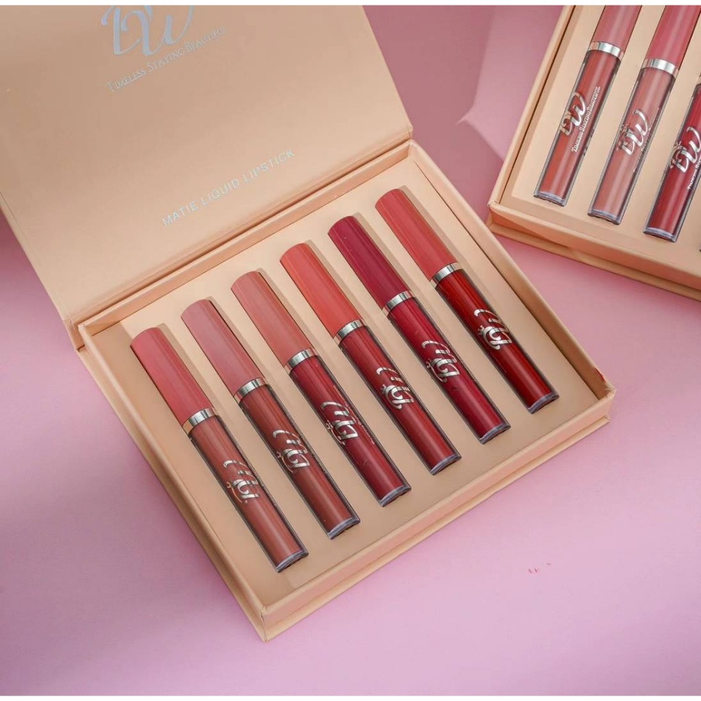 DW 6in1 lipstick Colors Lip Gloss Set Liquid Lipsticks Matte Waterproof ...