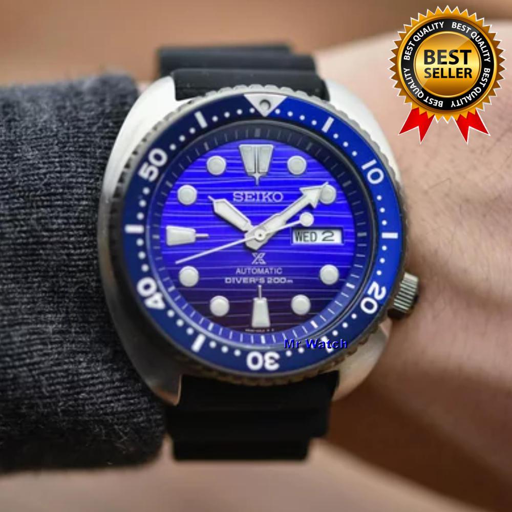 Seiko Diver's Ocean 200M Automatic Hand Black Blue Bezel Blue Dial ...
