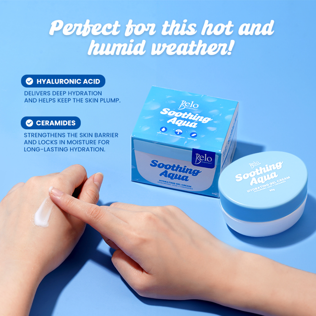 Belo Essentials Soothing Aqua Hydrating Gel Cream 50g | Shopee Philippines