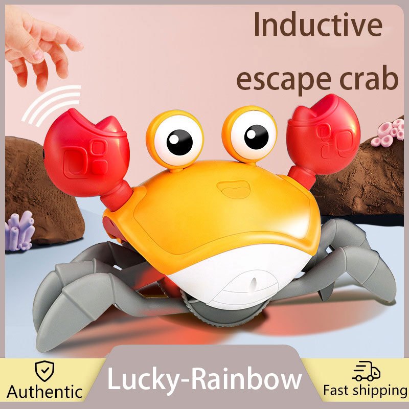 Kids Induction Escape Crab Crawling Toy Electronic Pets Musical Toys ...