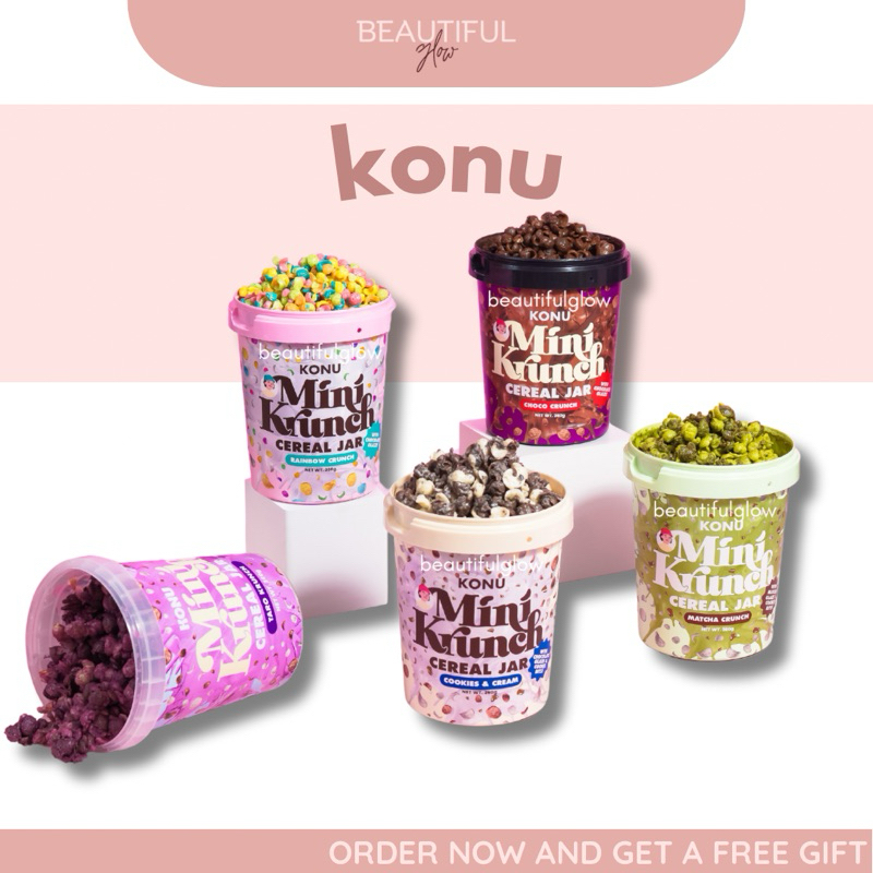 Konu Mini Krunch Cereal Jar Extra Big 350g | Shopee Philippines