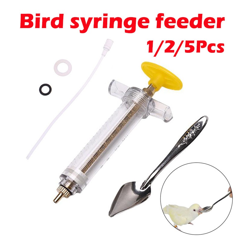 10-50ml Bird syringe feeder Handfeeding syringe Young bird feeder kit ...