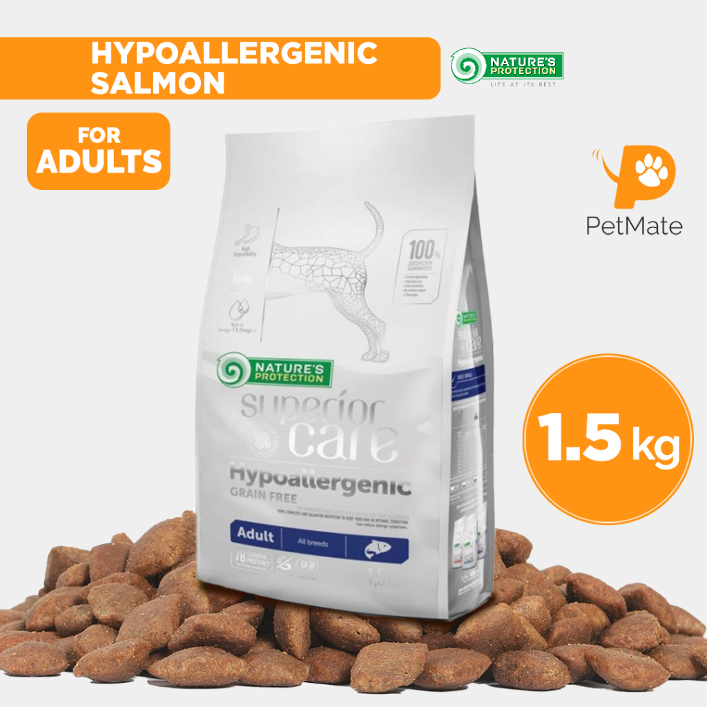 Nature's Protection Dog Dry White Dogs Hypoallergenic Sensitive Skin ...