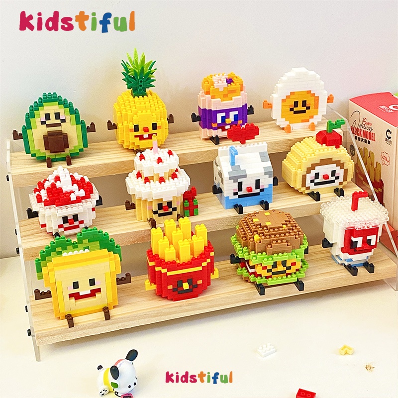 Fruit Nano Building Blocks Small Particle Bricks Desktop Decorations ...