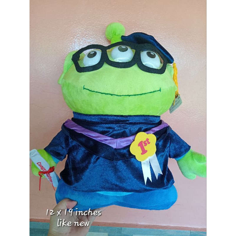 Disney Pixar Toy Story Three Eyed Alien Graduation Stuffed Plush Toy ...