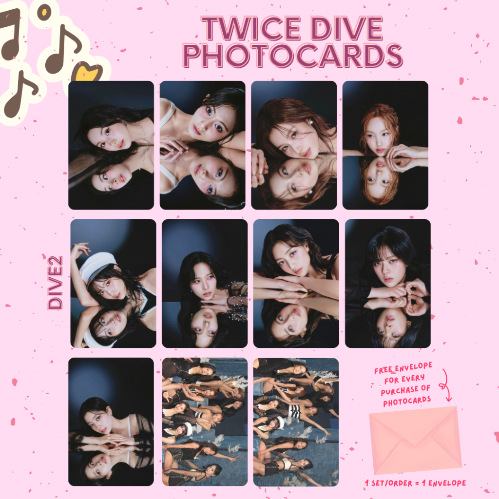 TWICE DIVE CONCEPT UNOFFICIAL FANMADE PHOTOCARDS | Shopee Philippines