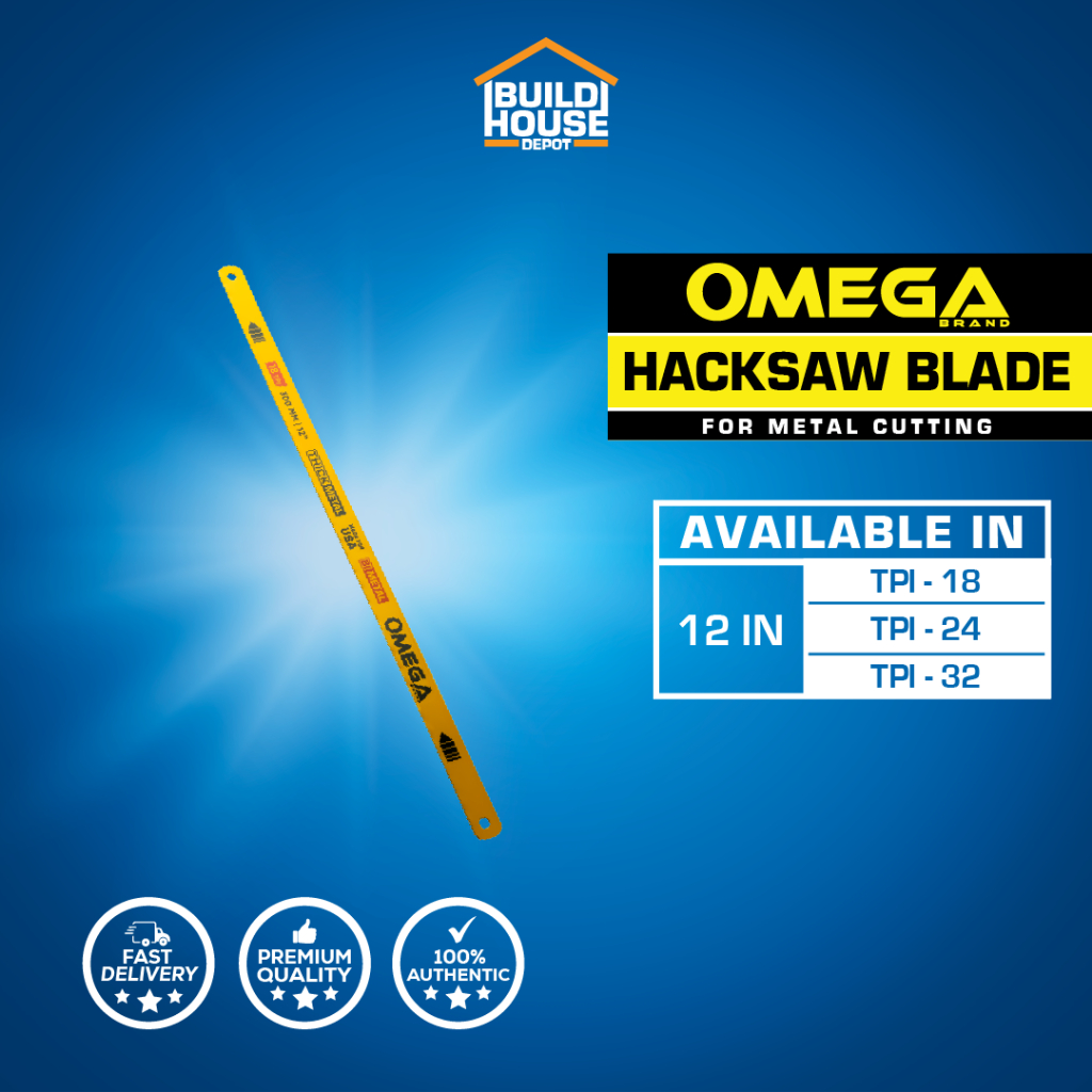 OMEGA Hacksaw Blade – TPI 18 | 24 | 32 – 300 mm (12”) – (SOLD BY 10s ...