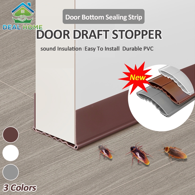 96cm Seal Strip Door Bottom Gap Silicone Rubber Under Door Draft Strip ...