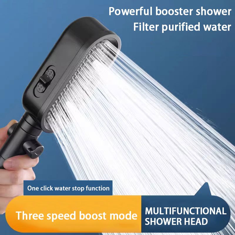 H&W High Pressure Shower Head Handheld Shower Head set Bathroom ...