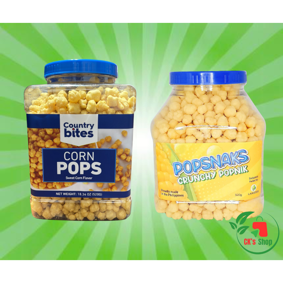 Corn Pops Sweet Corn Flavor 520g / Popsnaks Crunchy Popnik 520g ...