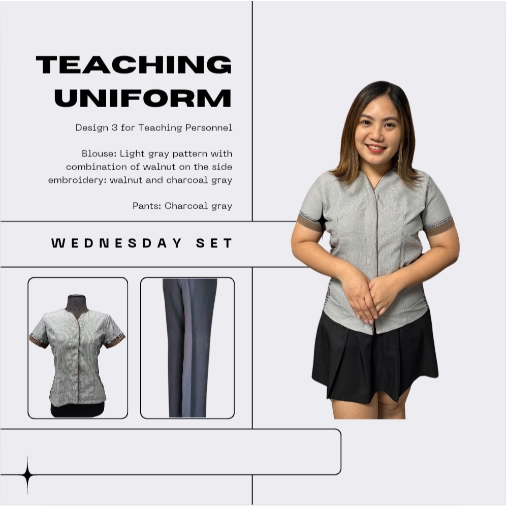 DepEd Teachers Uniform RTW Ready to wear (Wednesday) | Shopee Philippines