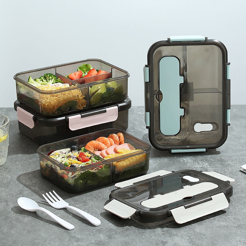 Lunch Box with Fork Spoon Portable Lunch Box Sealed Insulation ...