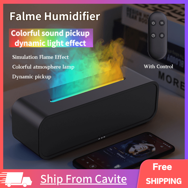 7-Color Flame Air Humidifier Large Capacity Humidifier For Home Pickup ...