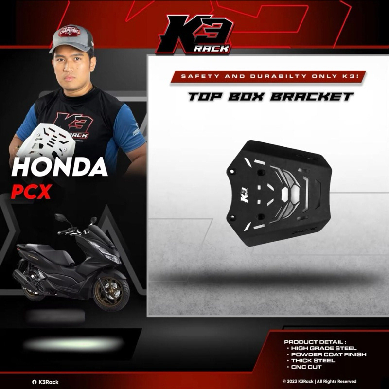 K3 Rack Bracket for Honda PCX | Shopee Philippines