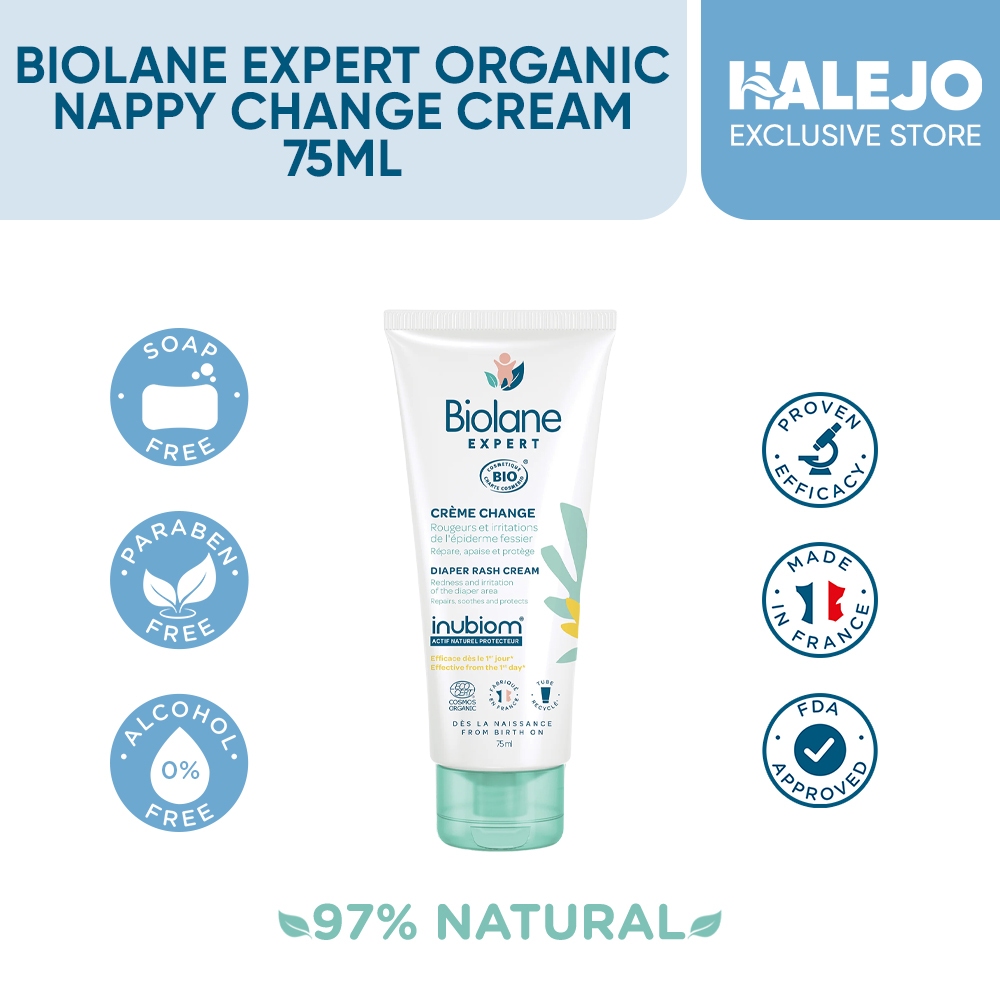 Biolane Expert BIO Organic Nappy Change Cream [Diaper Rash] 75ml ...
