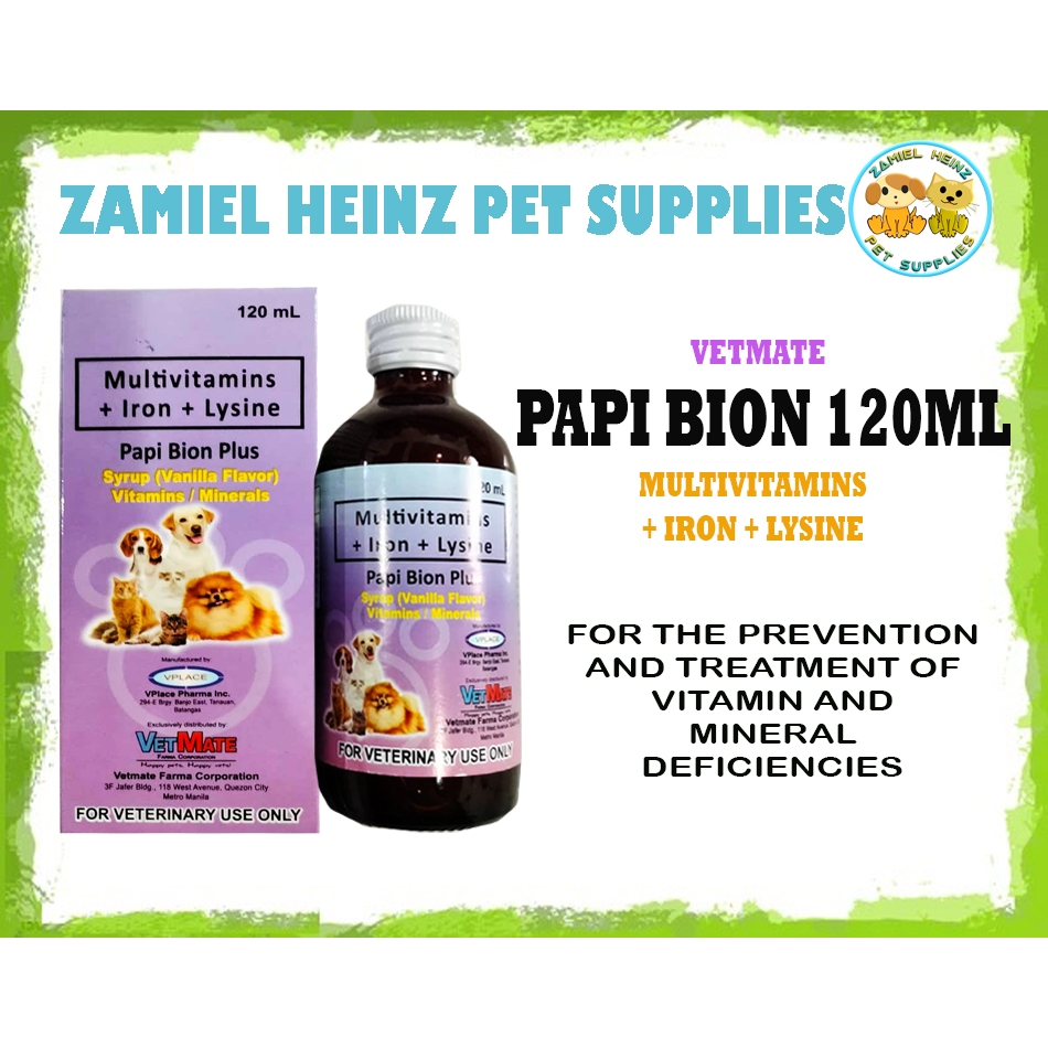 PAPI BION Plus (MULTIVITAMINS+IRON+LYSINE) 120ML | Shopee Philippines