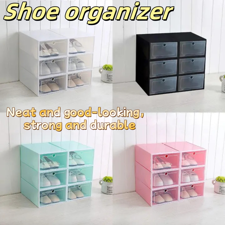 [SYS] Soft Candy Color Shoe Box Foldable Drawer Case Storage Organizer ...