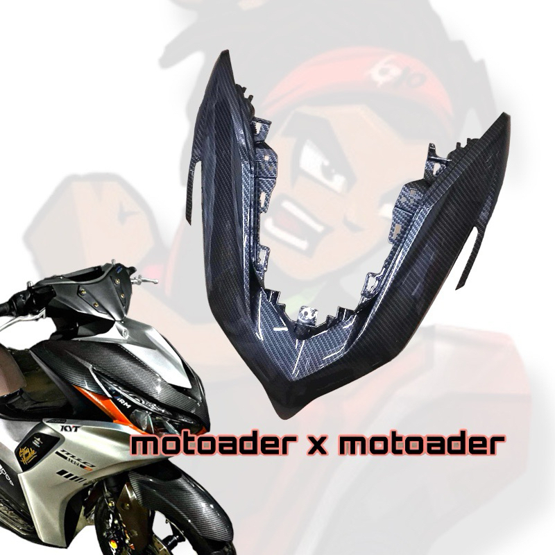 (rinj carbon)Aerox v2 big u Front Cover 5D hydrotip Carbon Aerox v2 big ...