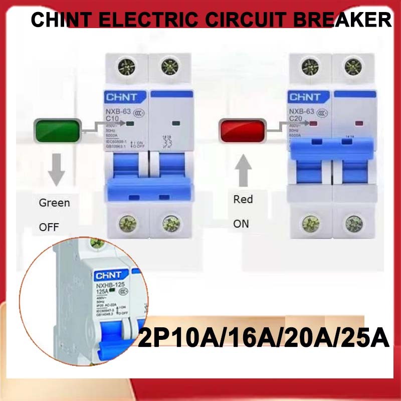 CHINT Electric Mini Circuit Breaker NXB-C63/2P MINIATURE CIRCUIT ...