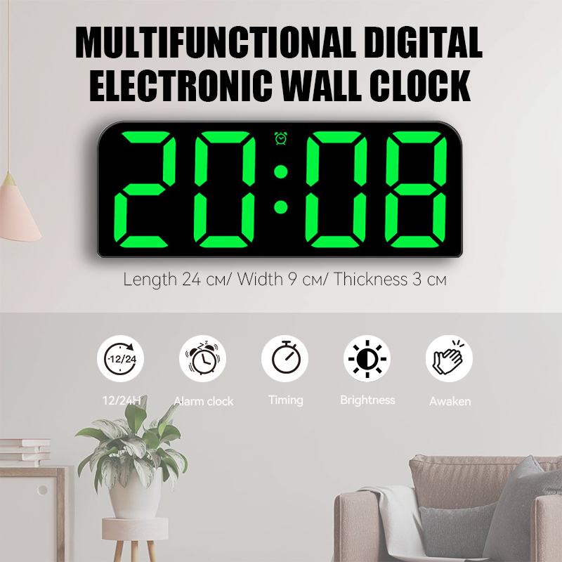 LED Digital Wall Hang And Display Stand Clock With Timer & Countdown ...