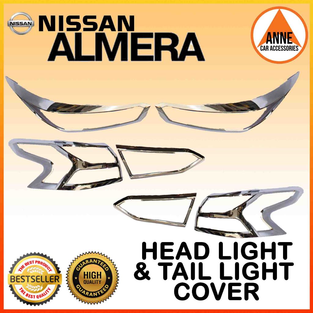 Nissan Almera 2021 - Onwards Year Model Headlight & Tail light Cover ...