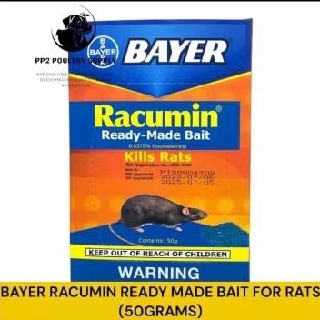 BAYER RACUMIN READY-MADE BAIT FOR RATS (50g) | Shopee Philippines