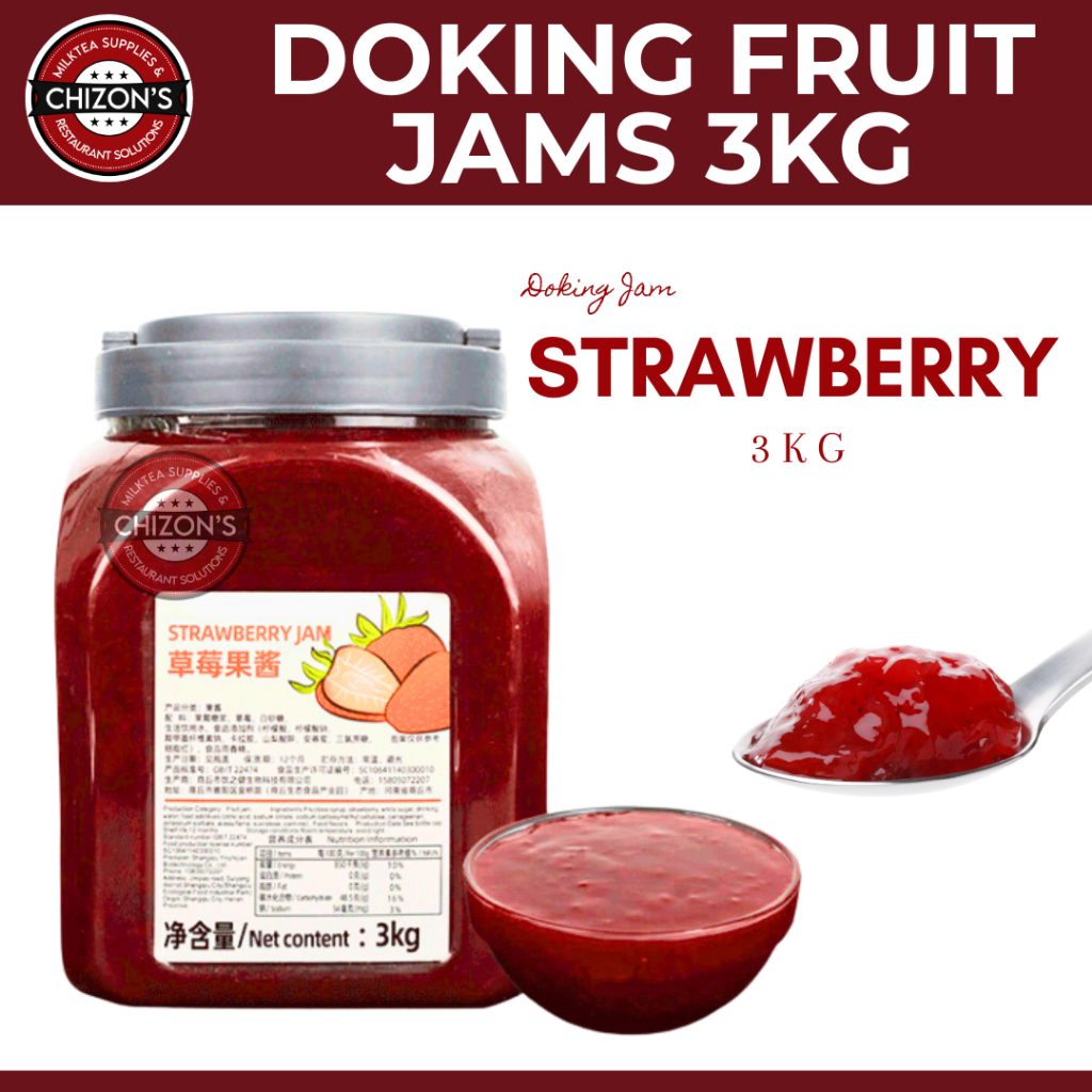 DOKING Jam Strawberry for Latte. Milktea. Frappe. Shake. Cake Filling ...