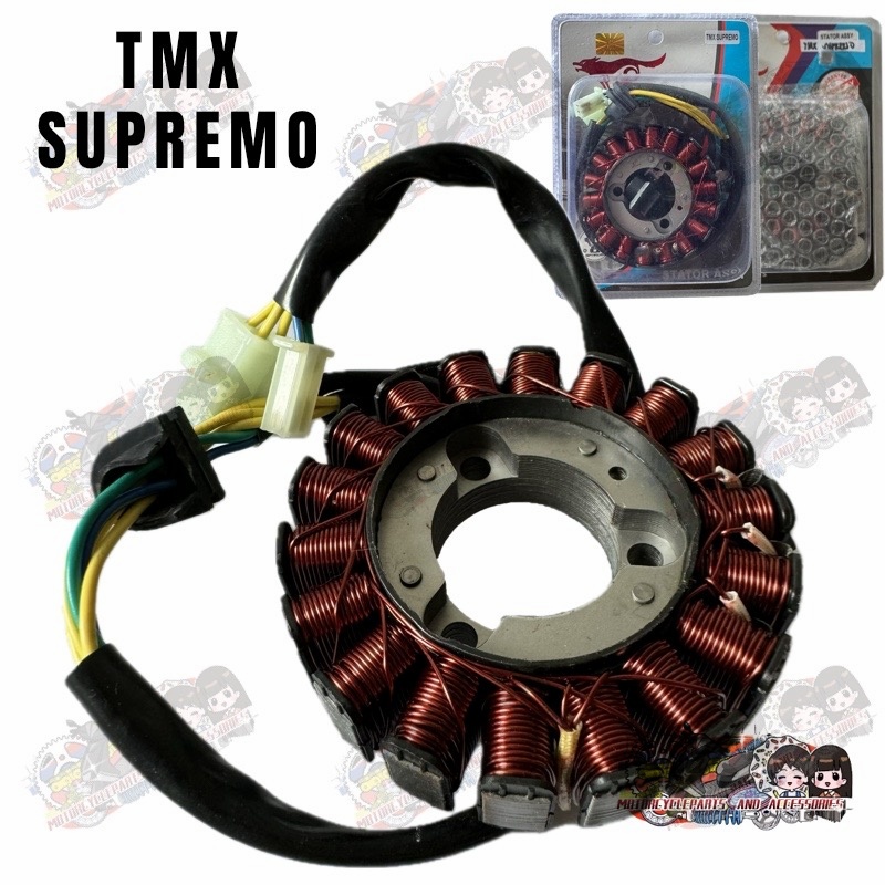 LJ Motorcycle Tmx Supremo Stator Coil Magneto Coil PURE COPPER | Shopee ...